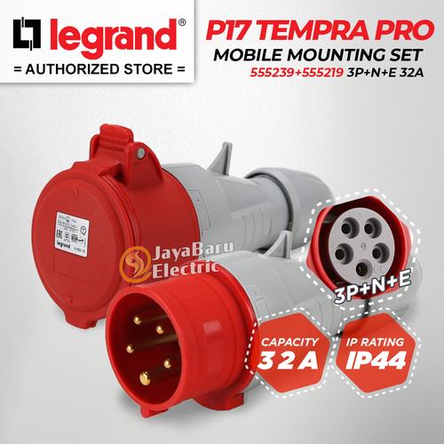 Jual Legrand Paket 1 Set Plug Mobile Mounting Socket 3P+N+E / 5 Pin 32A ...
