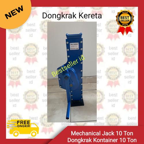 Jual Dongkrak Kereta 10 Ton Mechanical Jack Dongkrak Kontainer 10T ...