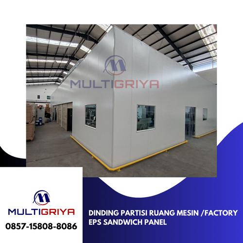 Jual Dinding Partisi EPS Sandwich Panel Tb. 50mm, Ruang Produksi, Ruang Mesin, Ruang Packing ...
