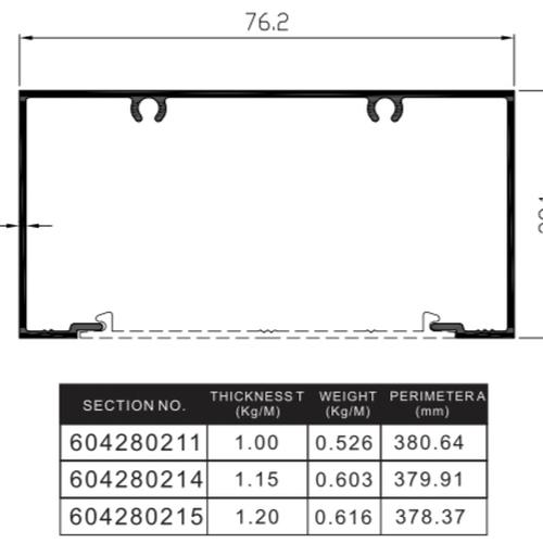 Jual Aluminium Forta Kusen 3" 60428 Open Back Sekrup Tebal 1.00mm ...