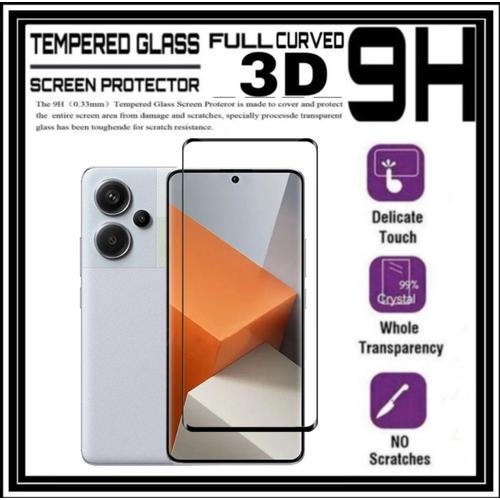 Jual Xiaomi Redmi Note 13 Pro Plus 5G Tempered Glass 3D Curve Full Glue ...