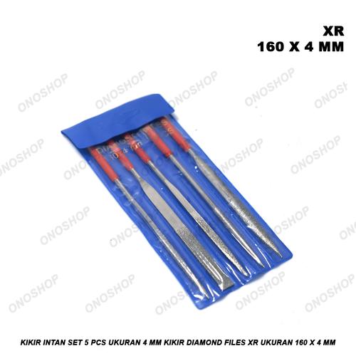Jual XR Kikir Intan Set 5 Pcs Ukuran 4 mm Kikir Diamond Files XR Ukuran ...