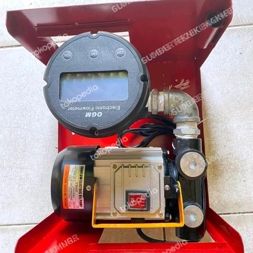Jual pompa transfer BBM digital flowmeter fuel transfer pump solar ...