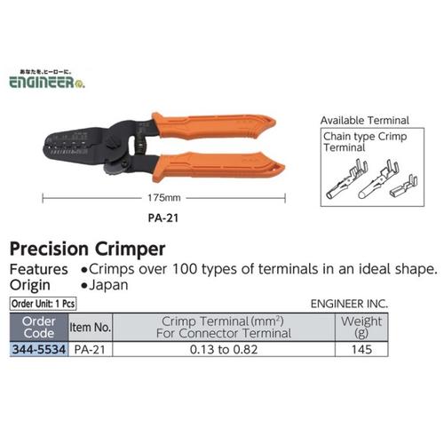 Jual Tang Crimping Precision Crimper ENGINEER PA-21 - Kab. Bekasi ...
