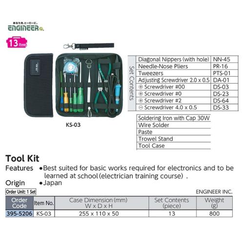 Jual Tool Kit 13Pcs with Soldering Iron ENGINEER KS-03 - Kab. Bekasi ...