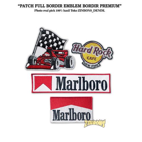 Promo PATCH FULL BORDIR EMBLEM PREMIUM TEMPELAN JAHIT MARLBORO GOCAR ...