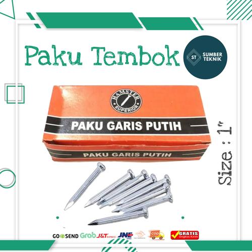 Jual HAMSTER Paku Tembok Putih - Paku Beton - Paku Dinding 1 Inch Per ...