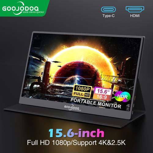 Promo GOOJODOQ 15,6" FHD 1080P Portable Monitor for Office/Gaming ...