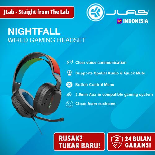 Promo Jlab Nightfall Wired Gaming Headset Noise Cancelling Headphone Cicil 0% 3x - Jakarta Utara ...