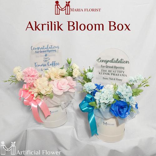 Promo Akrilik Buket Bunga Grand Opening Bloom Box Pembukaan Toko ...