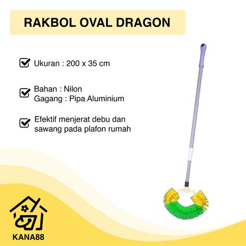 Jual Rakbol Oval Dragon Sapu Plafon Sawang Langit-Langit Telescopic ...