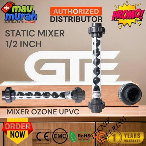 Jual Static mixer 1/2 inch Mixer ozone 1/2 inch Static Mixer Ozone UPVC ...