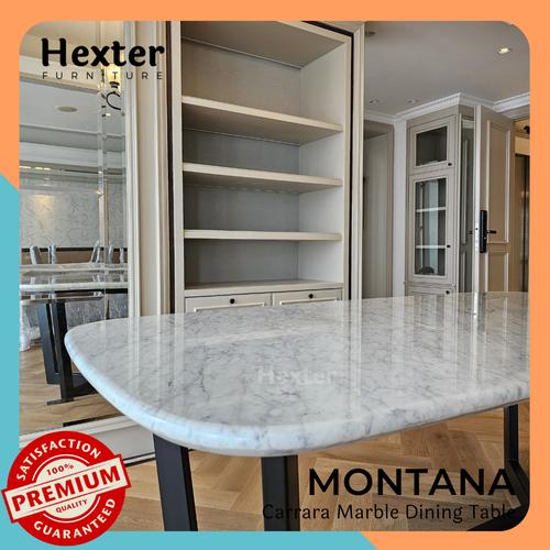 Jual MONTANA - Luxury Carrara Marble Dining Table Meja Makan Marmer ...