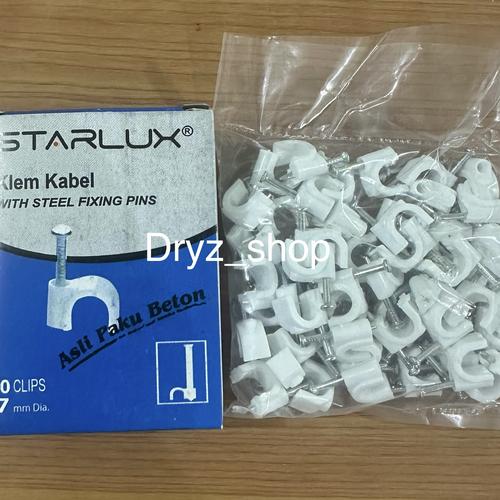 Jual Klem kabel paku beton 7mm / klem paki beton asli / klem kabel ...