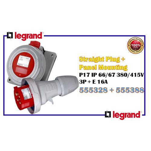 Jual Industrial plug and socket panel mounting Legrand P17 tempra PRO ...