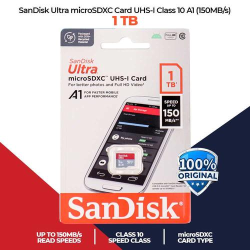 Promo MICRO SD 1TB 150 MB/S SANDISK ULTRA ORIGINAL 1 TB MEMORY CARD ...