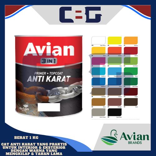 Jual CAT AVIAN 3 IN 1 ( PRIMER,TOPCOAT,ANTI KARAT) - 31-Cokelat ...