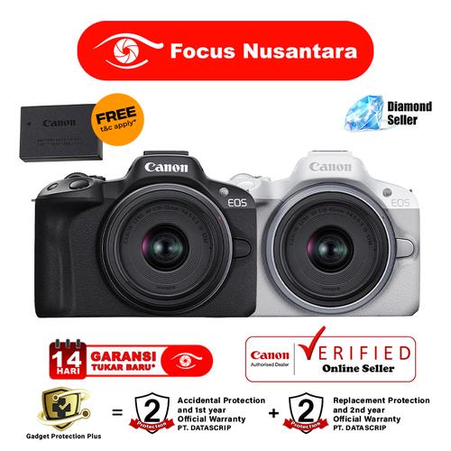Promo Canon EOS R50 Body / R 50 kit 18-45mm / Double Kit 55-210mm RESMI ...
