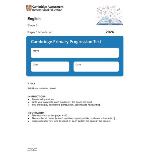 Jual Cambridge Progression Test 2022-2024 Stage 5&6 EFL Math Science w ...