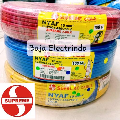 Jual Kabel Serabut NYAF 10mm SUPREME @100/50M 1x10mm 1x10 NYAF 10 mm - Hitam, 50M - Jakarta ...