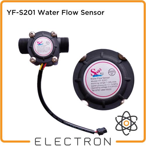 Jual YF-S201 Water Flow Sensor | Alat Ukur Aliran Air Drat Luar Ukuran ...