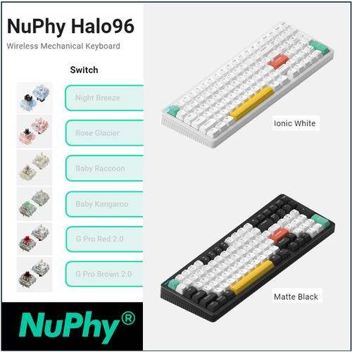 Jual Nuphy Halo 96 Wireless Mechanical Keyboard - 2.4GHz, Bluetooth ...