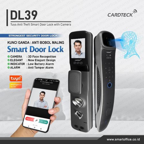 Jual Premium Tuya Smart Door Lock Pintu Kayu Kunci Digital Double ...