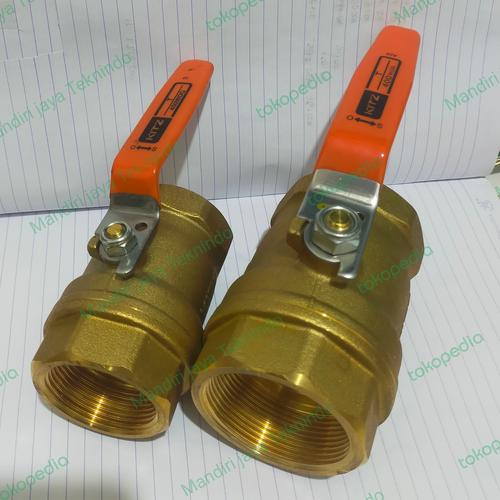 Jual Ball Valve Kitz Kuningan 1 1/4 inch / Stop kran Kitz Brass 400WOG DN32 - Jakarta Barat ...