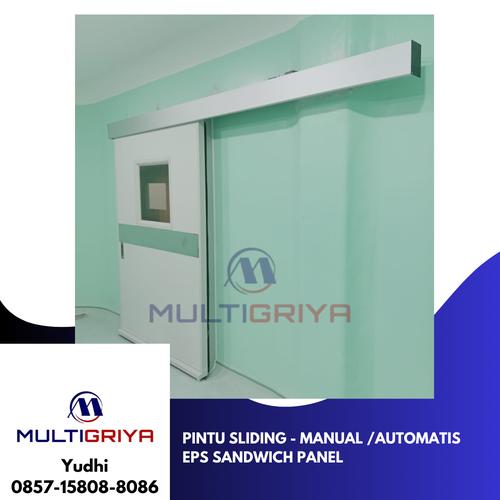 Jual PINTU SLIDING MANUAL Sandwich Panel, Clean Room, Laboratorium ...