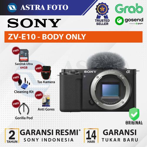 Promo Sony Alpha ZV-E10 Body Only Mirrorless Camera - ZVE10 / ZV E10 ...