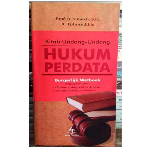 Jual Kitab Undang Undang Hukum Perdata Kuh Perdata Prof Subekti ...