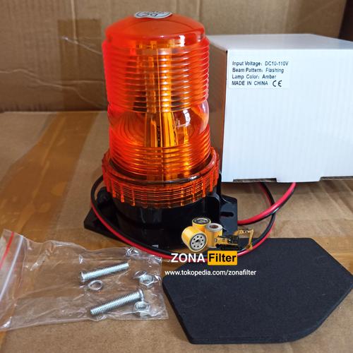 Jual Lampu Rotari Led Strobo Warning Light Kuning DC10-110V Polos ...