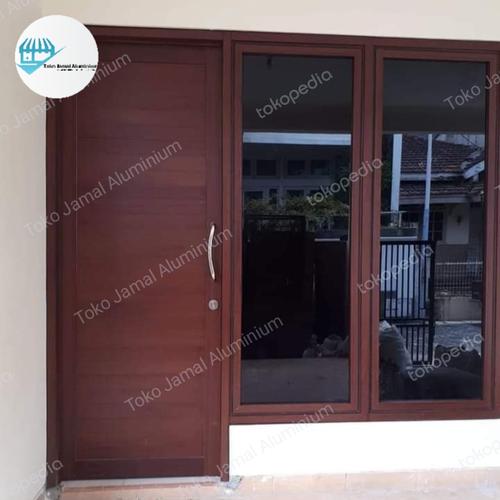 Jual kusen aluminium urat kayu - Jakarta Selatan - Toko Jamal Aluminium ...