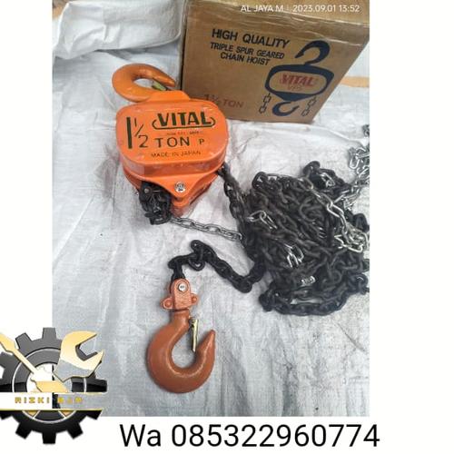 Jual TAKEL CHAIN BLOCK 1.5 TON X 3 METER VITAL MADE IN JAPAN - Jakarta ...