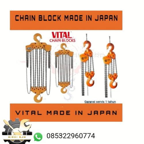 Jual TAKEL CHAIN BLOCK 10 TON X 5 METER VITAL MADE IN JAPAN - Jakarta ...