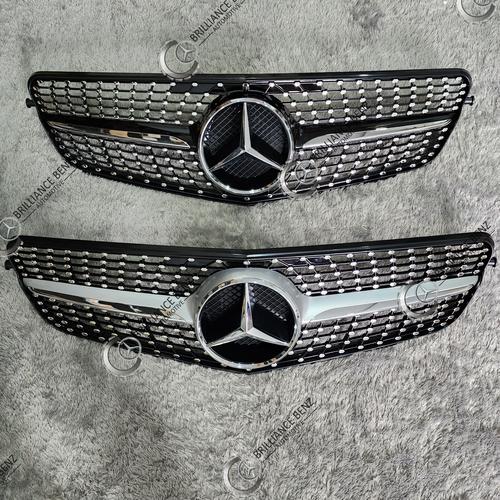 Jual GRILL DIAMOND MERCEDES BENZ W204 C-CLASS 2007-2014 WITH EMBLEM ...