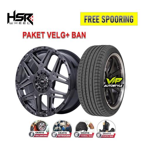 Jual paket Velg HSR Ring 16 KONGA + ban 205 55 r16 accellera + Baut ...