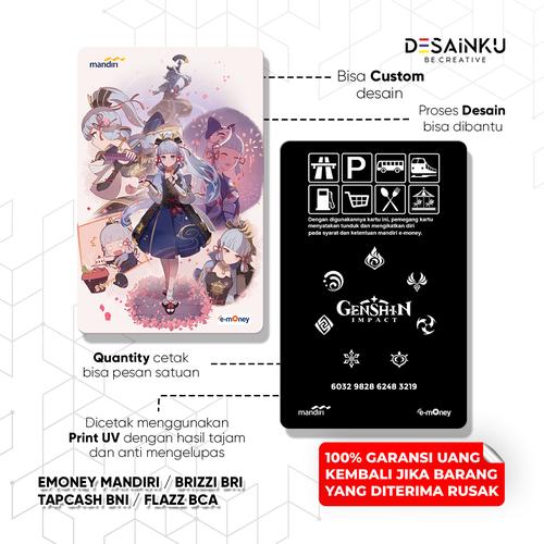 Jual Emoney Genshin Impact / Anime / Game / E-Toll Custom / Flazz ...