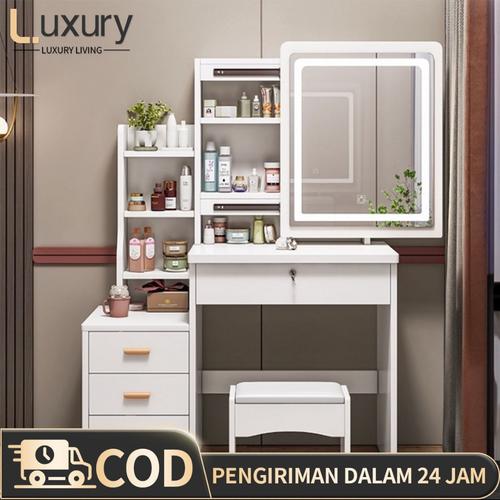 Jual LL Meja Rias Kaca Sliding Minimalis /Furniture Meja Rias / Meja ...