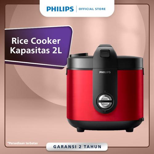 Jual Philips Rice Cooker 2L - Premium Plus Red HD3138/32 HD 3138 ...
