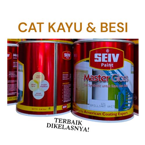 Jual seiv master gloss cat kayu besi minyak - HITAM KILAP - Kota ...