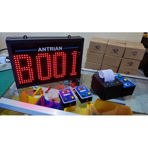 Jual Mesin Antrian 2 Layanan dengan display LED dan printer - Tanpa ...