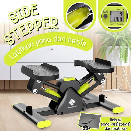 Promo BG SPORT STEPPER AIR CLIMBER MULTIFUNGSI ALAT LATIHAN CARDIO OTOT KAKI - SIDE STEPPER ...