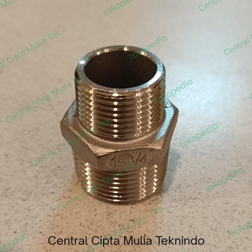 Jual Reducer Double Nepel Stainless steel ss304 / 1" x 3/4" inch - Jakarta Barat - Central Cipta ...