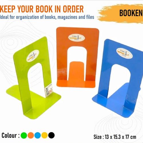 Jual Pembatas Buku Besi Book Stand Book Holder Penyangga Buku Besi ...