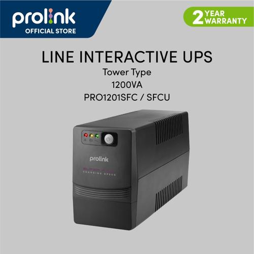 Jual UPS + Stabilizer PROLINK PRO1201SFCU 1200VA Super Fast Charging ...