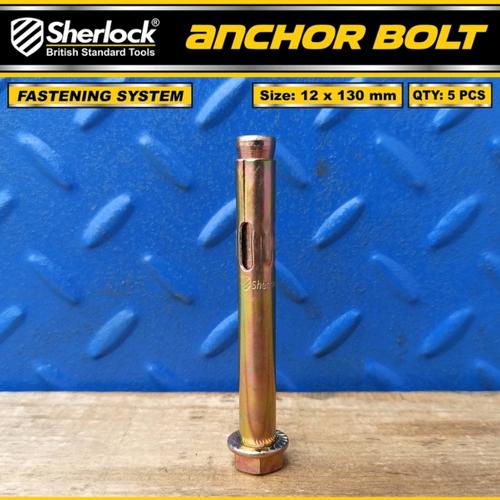 Jual Angkur Baut Anchor Bolt Dinding Beton Sherlock 12 x 130 mm (isi 2 ...