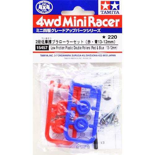 Jual Tamiya Mini 4WD 15457 Low Friction Plastic Double Rollers ...
