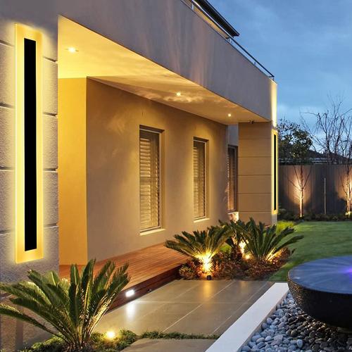 Jual Lampu Dinding Hias Outdoor Long Strip LED Lamp Warm White 100 cm ...