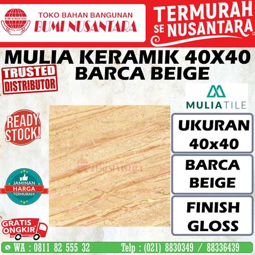 Jual Mulia Keramik 40x40 Barca Beige Lantai Marmer Granit Tile Glossy ...